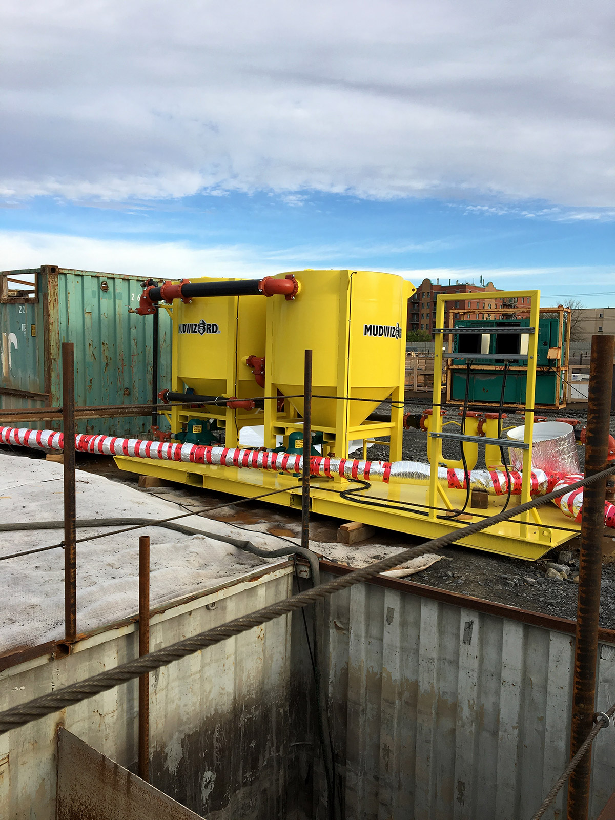 Water treatment system for construction of new subway train sets in ...